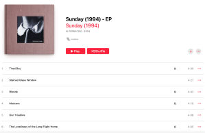 First Impressions: Sunday (1994) by Sunday (1994) – The Old Grey Cat